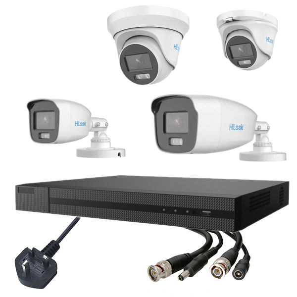 Hikvision HiLook Colorvu Lite 4 channel 2MP custom kit...