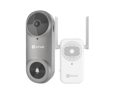 EZVIZ DB2/PRO/GREY 5MP Battery Wifi Doorbell Camera and plugin...