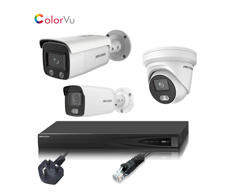 Hikvision 4MP ColorVu with AcuSense 4 Channel IP CCTV Kit